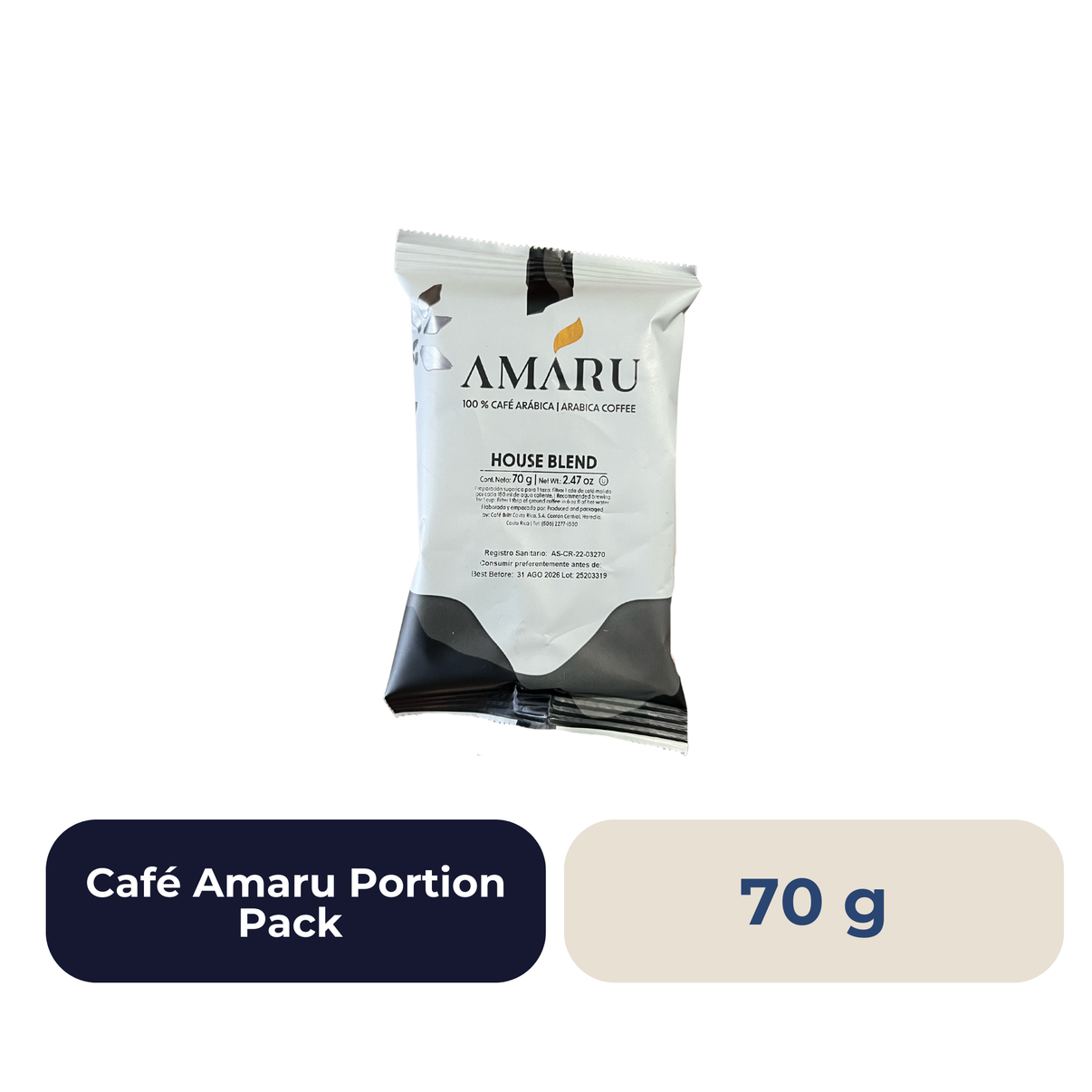 Service JMF | Café Amaru Portion Pack 70 gramos – SERVICE JMF
